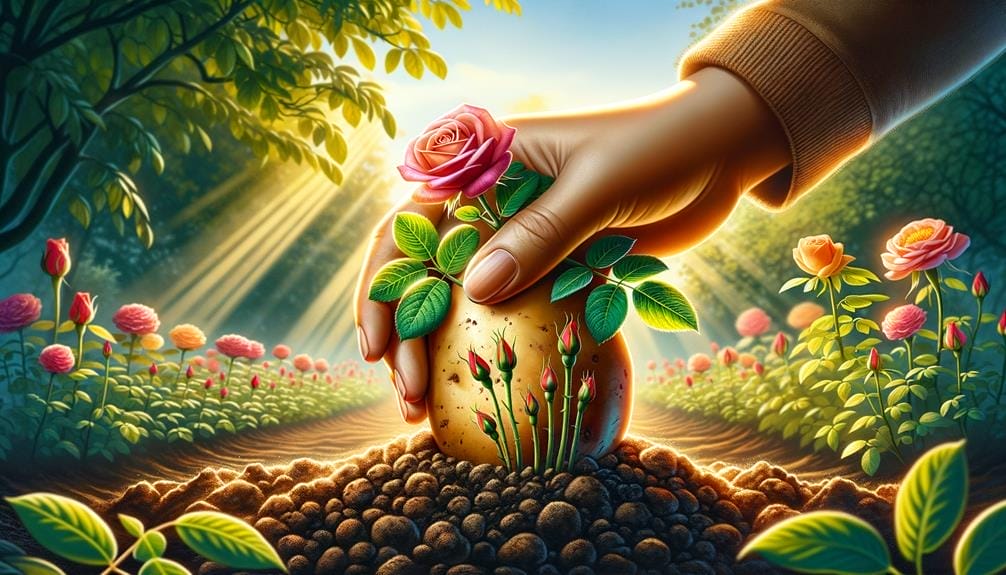 How To Reproduce Roses With 1 Potato: Only In This Way Will They ...